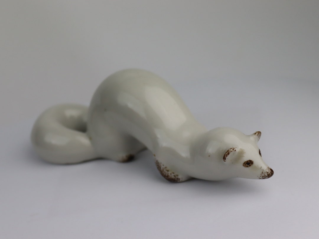 Soviet Porcelain Figurine Marten, Weasel , Sable, Ferret, Vintage ...
