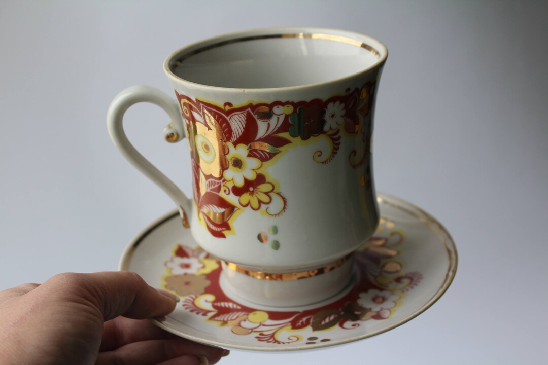 Big Soviet Tea Mug Soviet Cup Soviet Coffee Set Soviet - Etsy