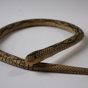 Vintage Hand Carved Wooden Snake, Snake Hand Made, Flexible Toy, Wood ...