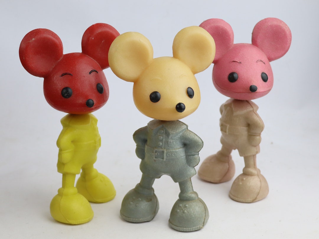 Sweet Trio of Cute Soviet Toys Mice, Vintage Toy Mouse, Ussr Toy Mouse ...
