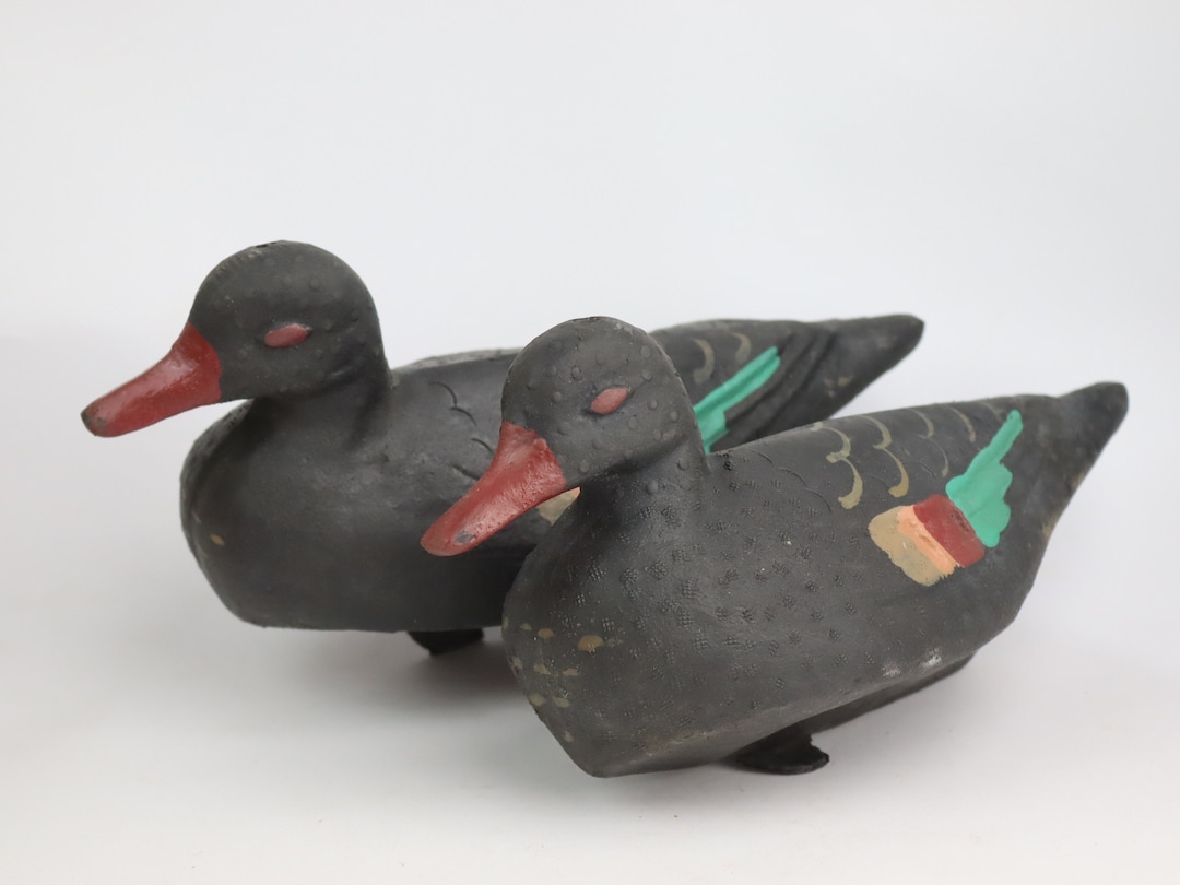 Pair of Funny Rubber Ducks, Duck Decoy, Pool Decor, Decoration Country ...
