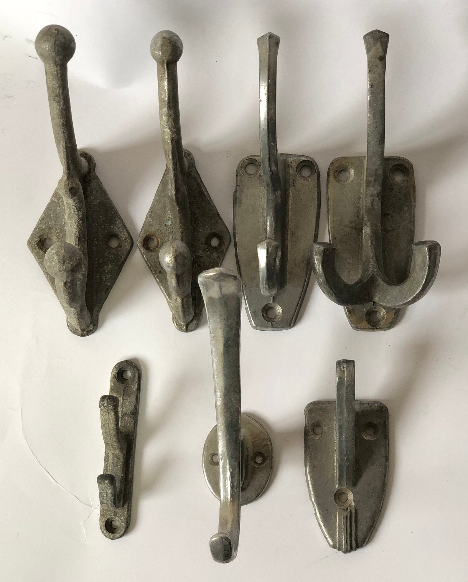 Set of 7 Soviet Wall Hooks. Very Old Hook. Soviet Coat Hook. | Etsy