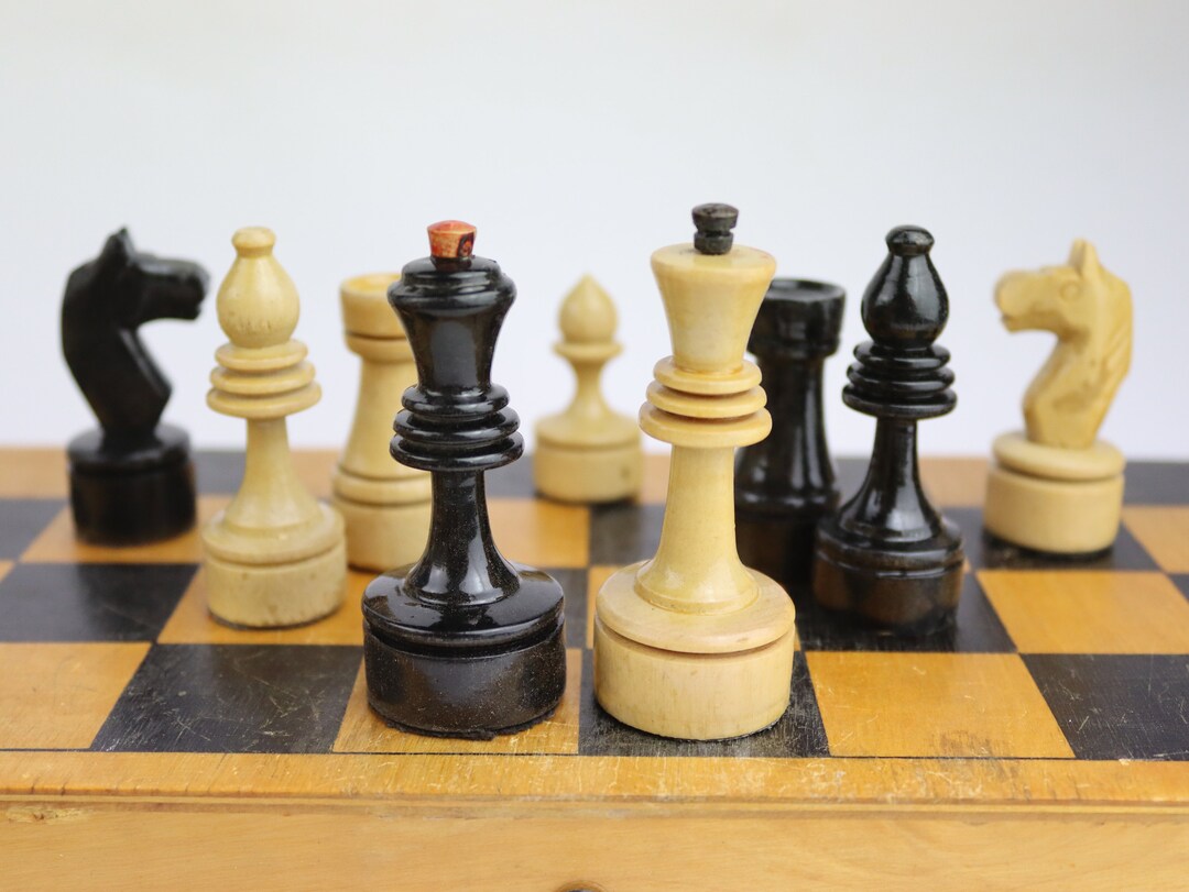 Soviet Chess. Soviet Wooden Chess. Wooden Soviet Chess Set. - Etsy