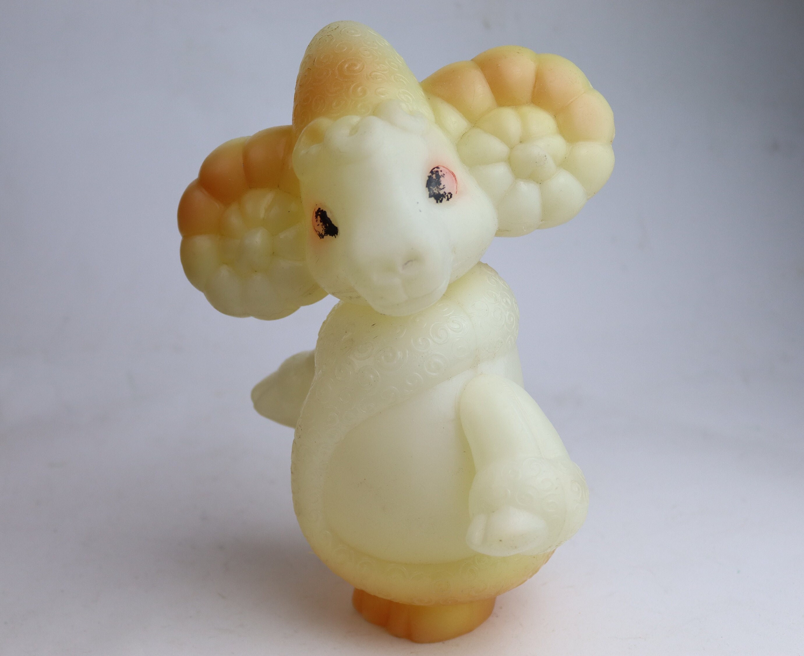 21 Cm Rare Soviet Plastic Lamb, Soviet Toy, Vintage Toy, Russian Ram ...