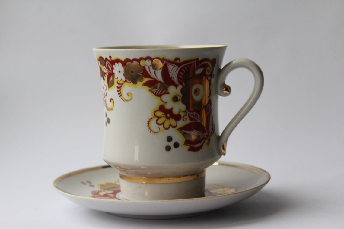 Big Soviet Tea Mug Soviet Cup Soviet Coffee Set Soviet | Etsy