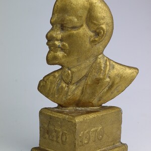 1970 Bust of Lenin. Profile of Lenin. Vintage Souvenir. Memorabilia ...