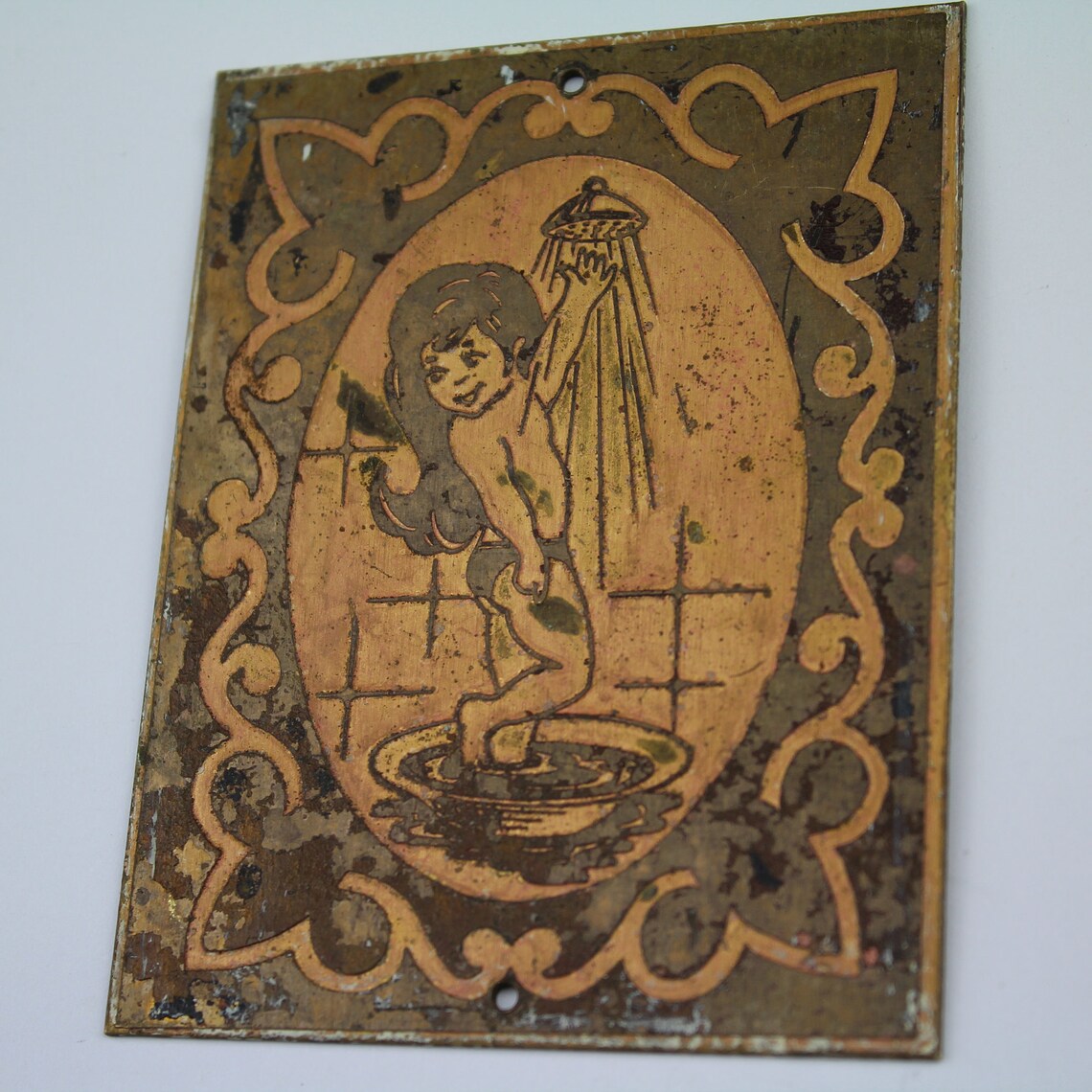 Soviet Metal Bathroom Door Sign. Wall Picturebathroom . - Etsy
