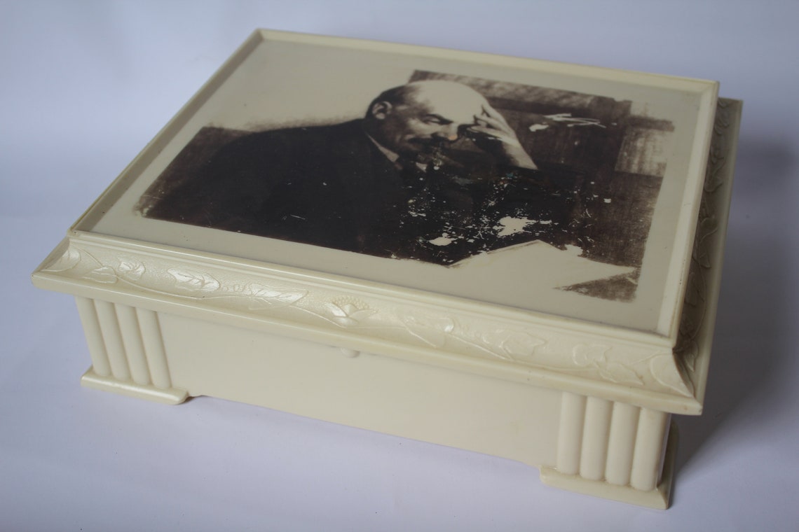 Rare Soviet Bakelite Box Lenin Beads Holder Button Storage - Etsy