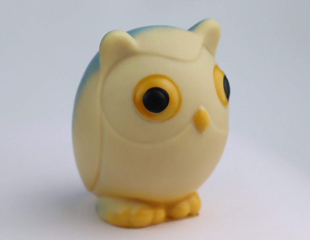 10 Cm Very Rare Collectible Soviet Rubber Owlet, Vintage Toy Owl, Baby ...