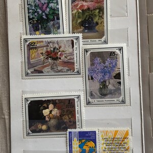 Soviet Postage Stamp Collecting Album , Vintage Stamp Book, Small Stamp ...