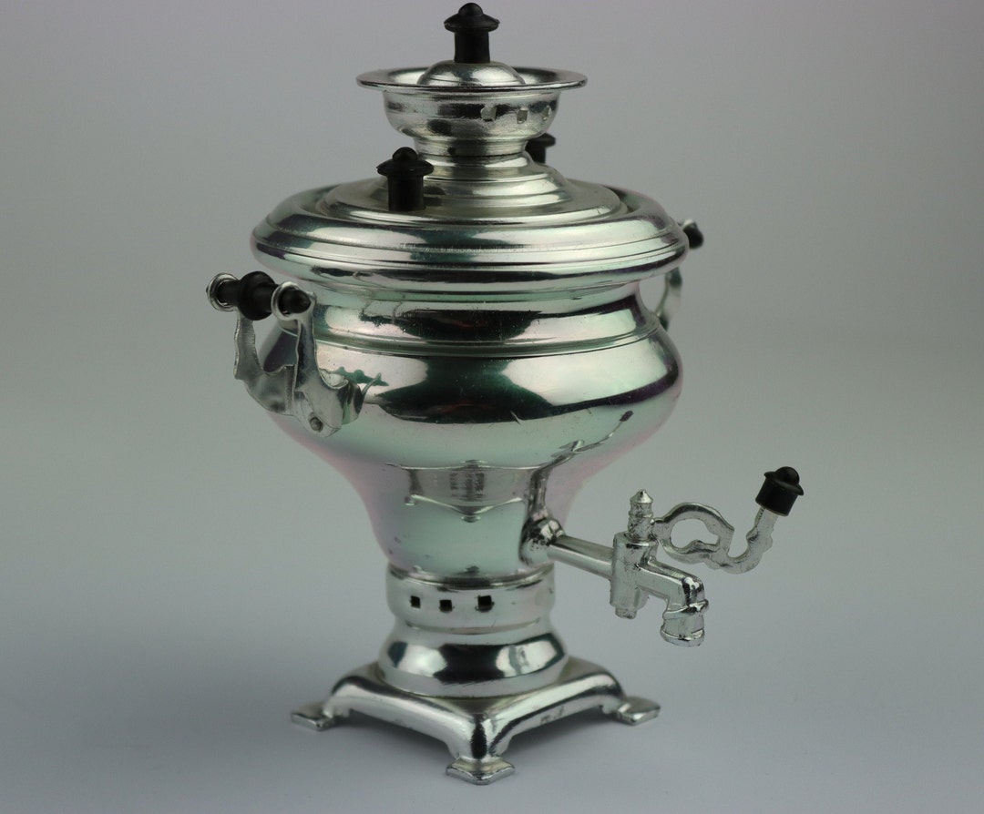 Mini Samovar. Soviet Small Metal Figurine Samovar. Vintage Statuette ...