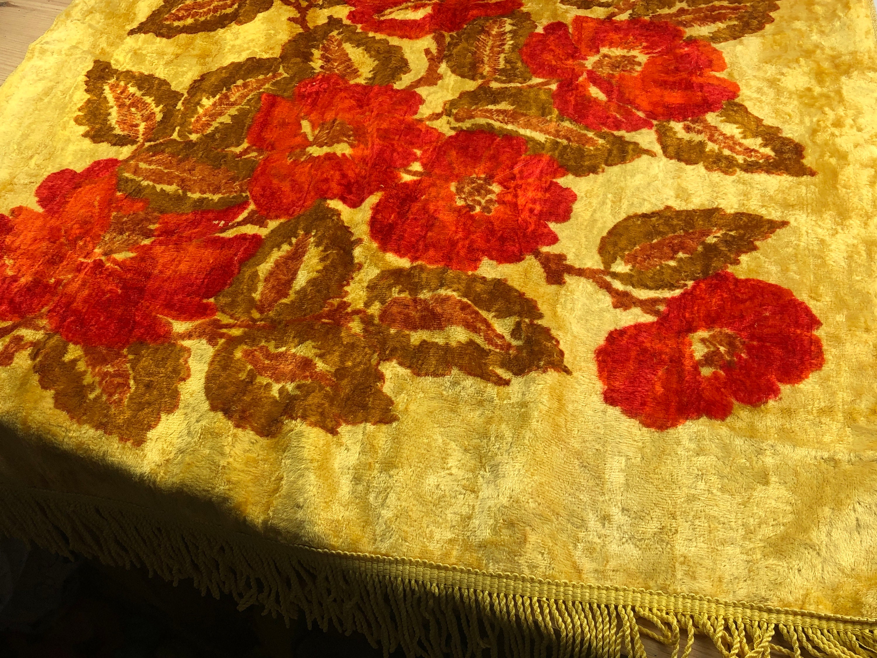 Soviet Plush TV Mat Velvet Carpet Vintage Rustic Carpet | Etsy