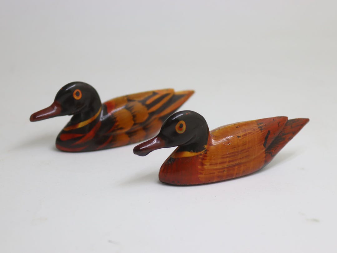 3x8 Cm Pair Soviet Vintage Ducks, Vintage Duckling Plastic Celluloid ...