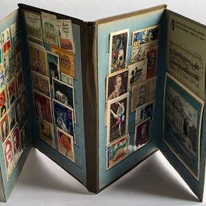 Soviet Postage Stamp Collecting Album, Vintage Stamp Book, Small Stamp ...