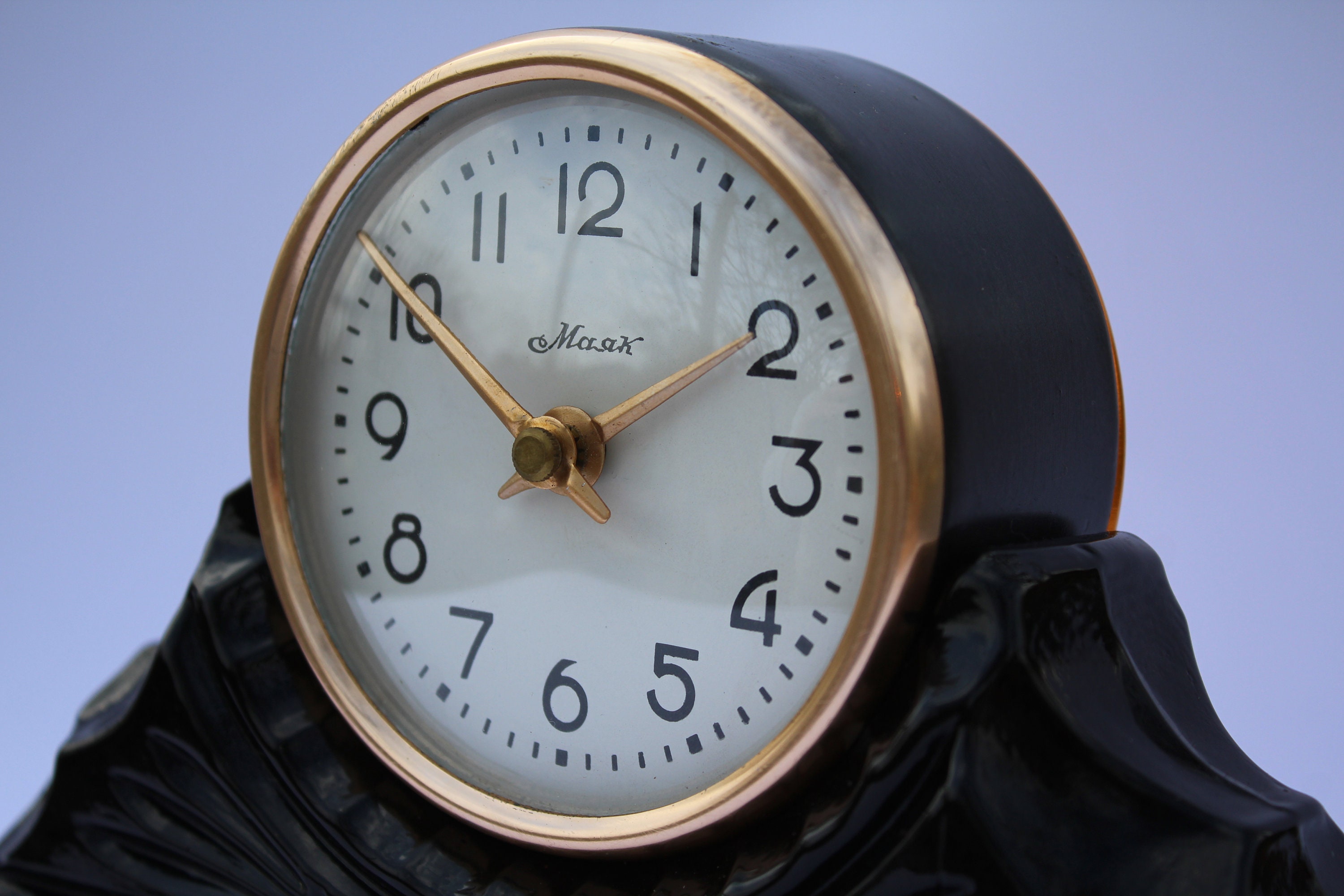 Soviet Clock MAYAK. Vintage Desk Clock. Mechanical Clock USSR. Soviet ...