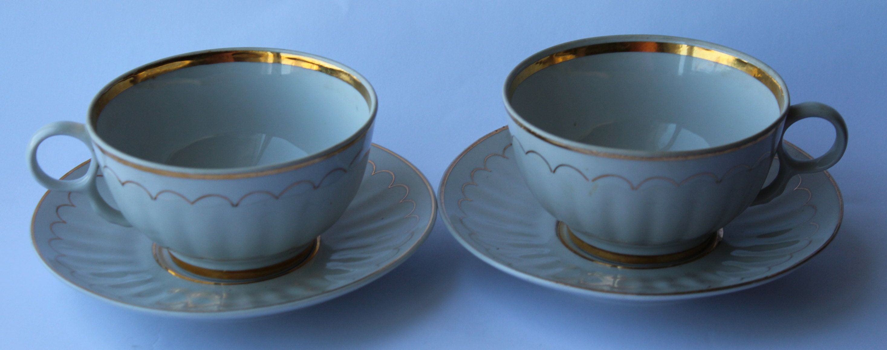 Set of 2 Big Soviet Tea Mugs Vintage Cup Vintage Mug Soviet - Etsy