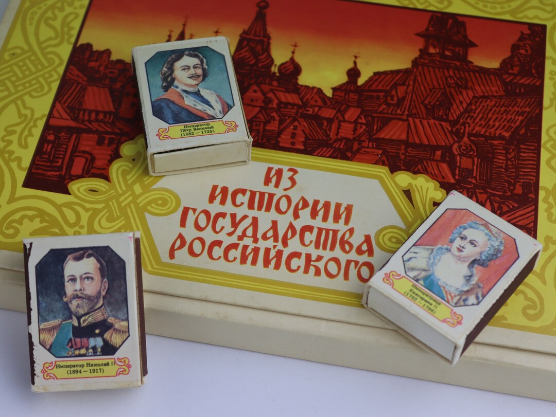 History of Russian Nation Safety Matchboxes, Set of Soviet Safety ...