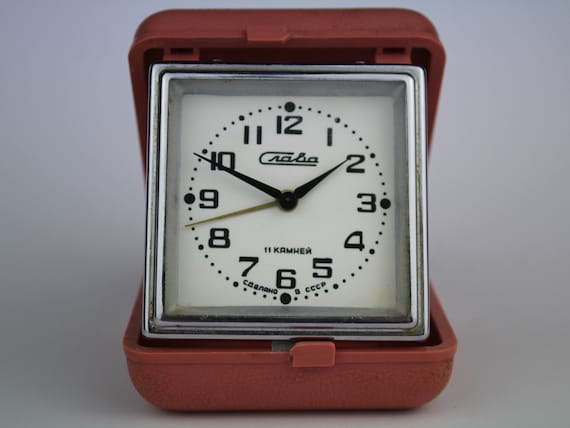 Working Soviet Alarm Clock. Desk Clock USSR. Vintage Clock | Etsy
