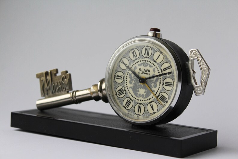 Working Soviet alarm clock Slava Moscow. Desk Clock USSR. | Etsy