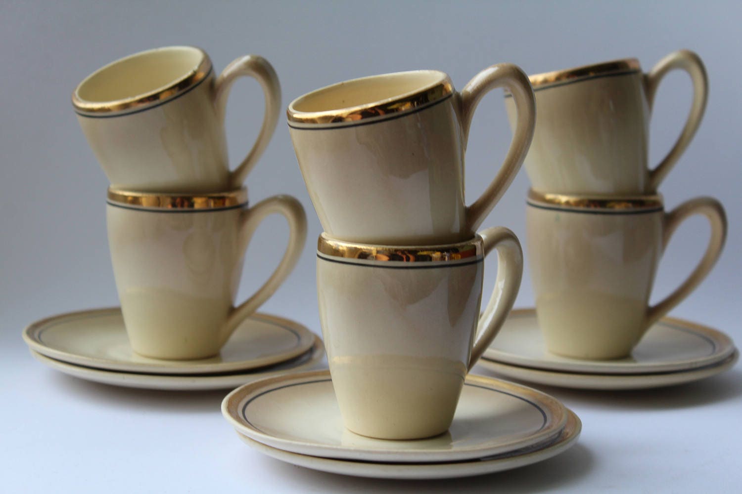 Soviet Coffee Set for 6 Persons Soviet Tea Set Soviet Dinner | Etsy