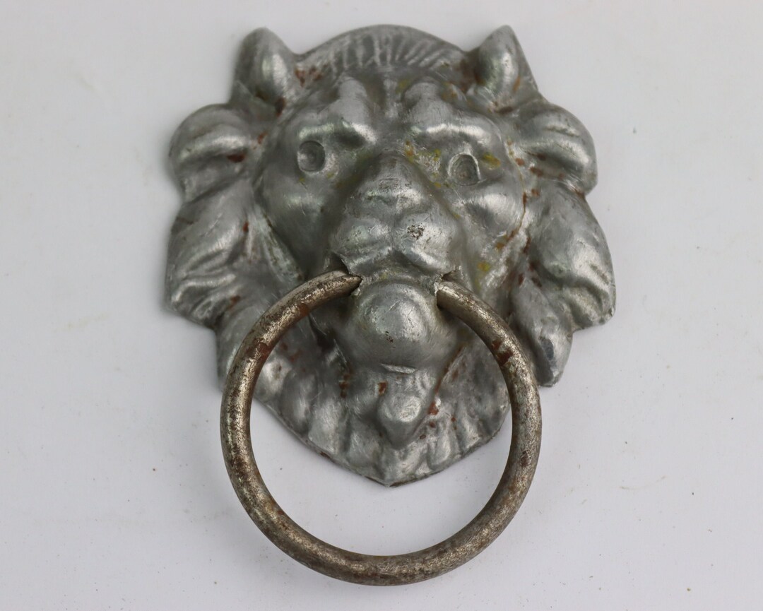 Very Rare Soviet Door Handle Lion. Vintage Lion Face Metal Door Handle ...