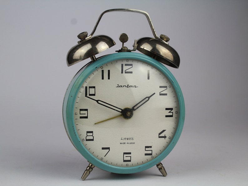 Soviet Alarm Clock Jantar, Vintage Alarm Clock USSR, Soviet Clock ...