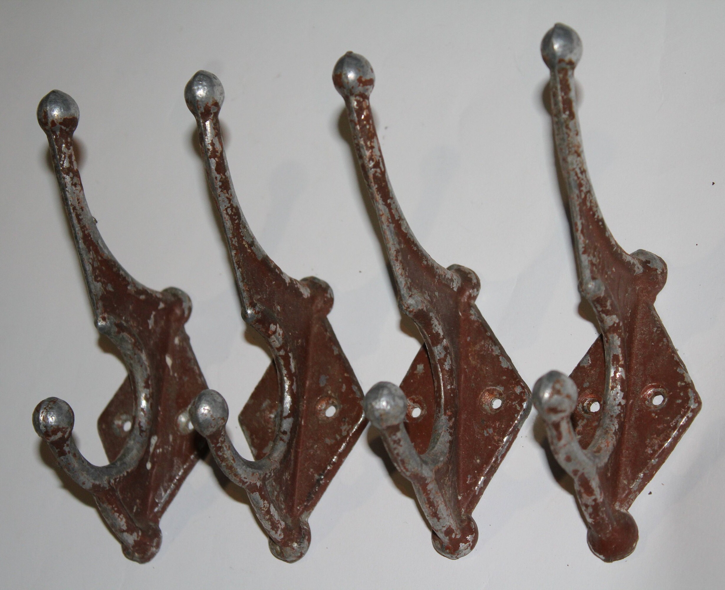 Set of 4 Soviet Wall Hooks. Soviet Coat Hook. Metal Wall Hook. Vintage ...