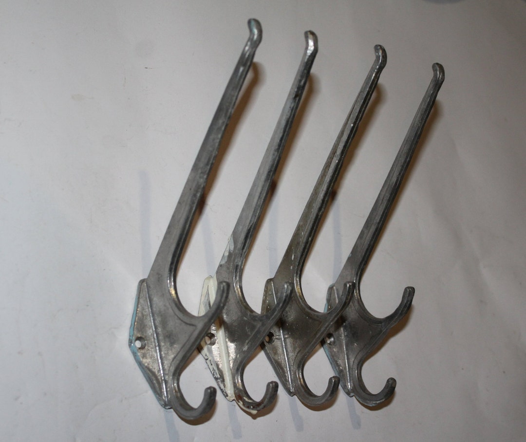 Set of 4 Soviet Triple Wall Hooks. Soviet Coat Hook. Metal - Etsy