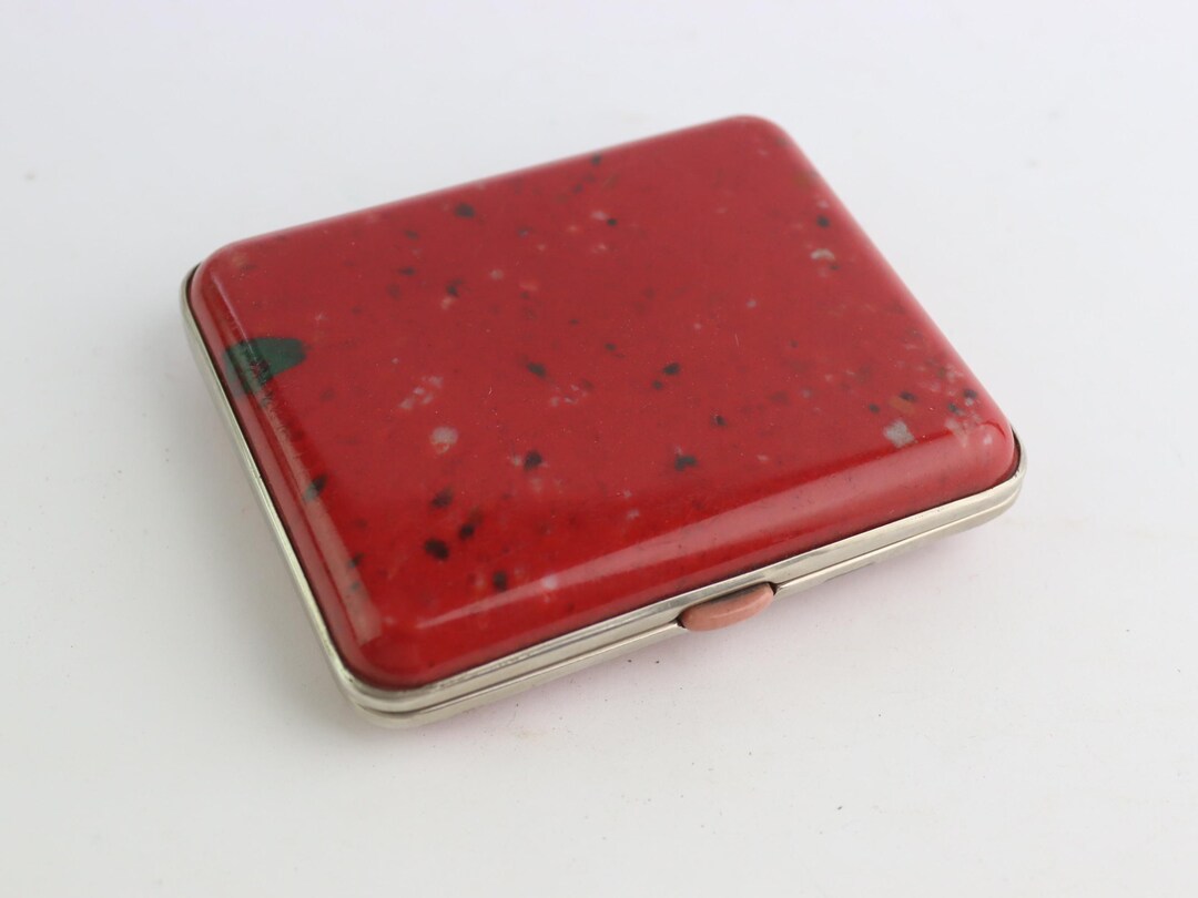 1958 Soviet Cigarette Case USSR. Bakelite Cigarette Case USSR. Tobacco ...