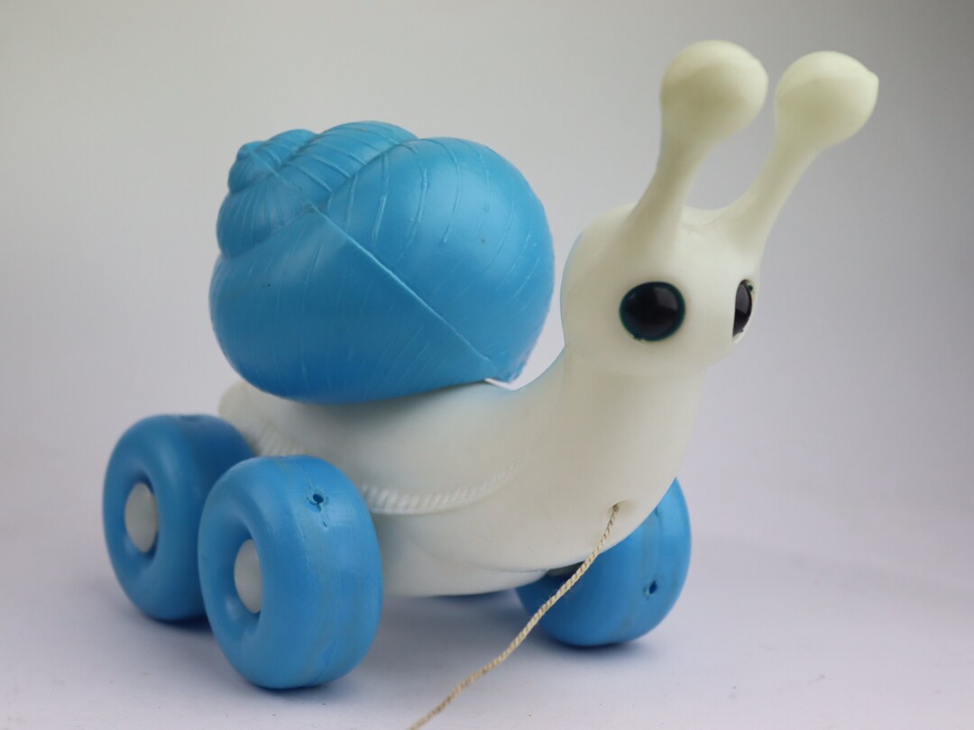 17 Cm Very Rare Bright Soviet Plastic Toy Snail With Shifty Eyes ...