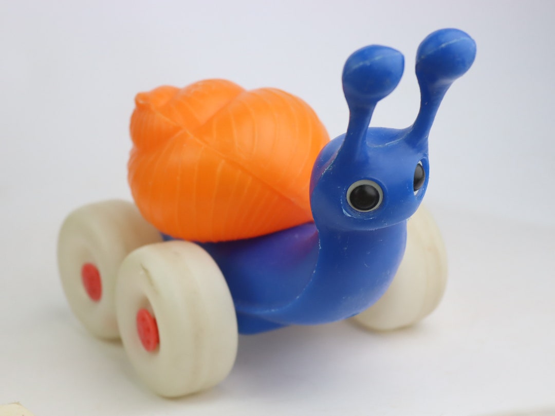 17 Cm Very Rare Bright Soviet Plastic Toy Snail With Shifty Eyes ...