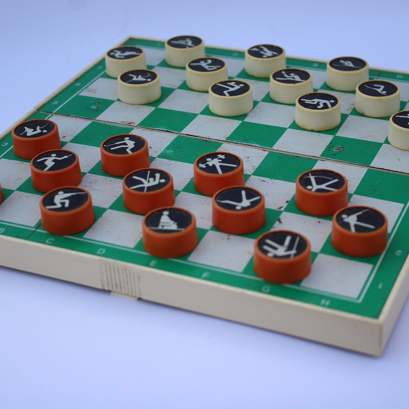 Magnetic Checkers - Etsy