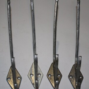 Set of 4 Soviet Triple Wall Hooks. Soviet Coat Hook. Metal - Etsy