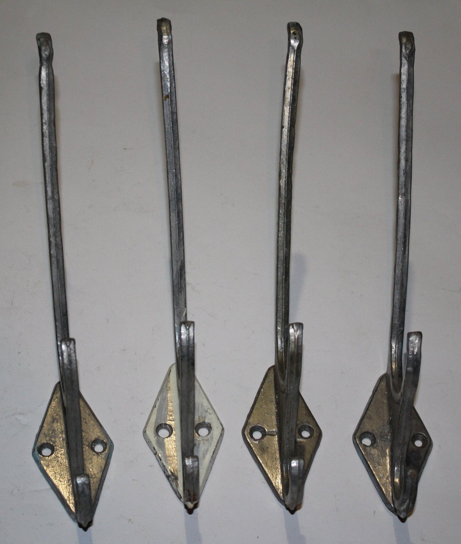 Set of 4 Soviet Triple Wall Hooks. Soviet Coat Hook. Metal | Etsy