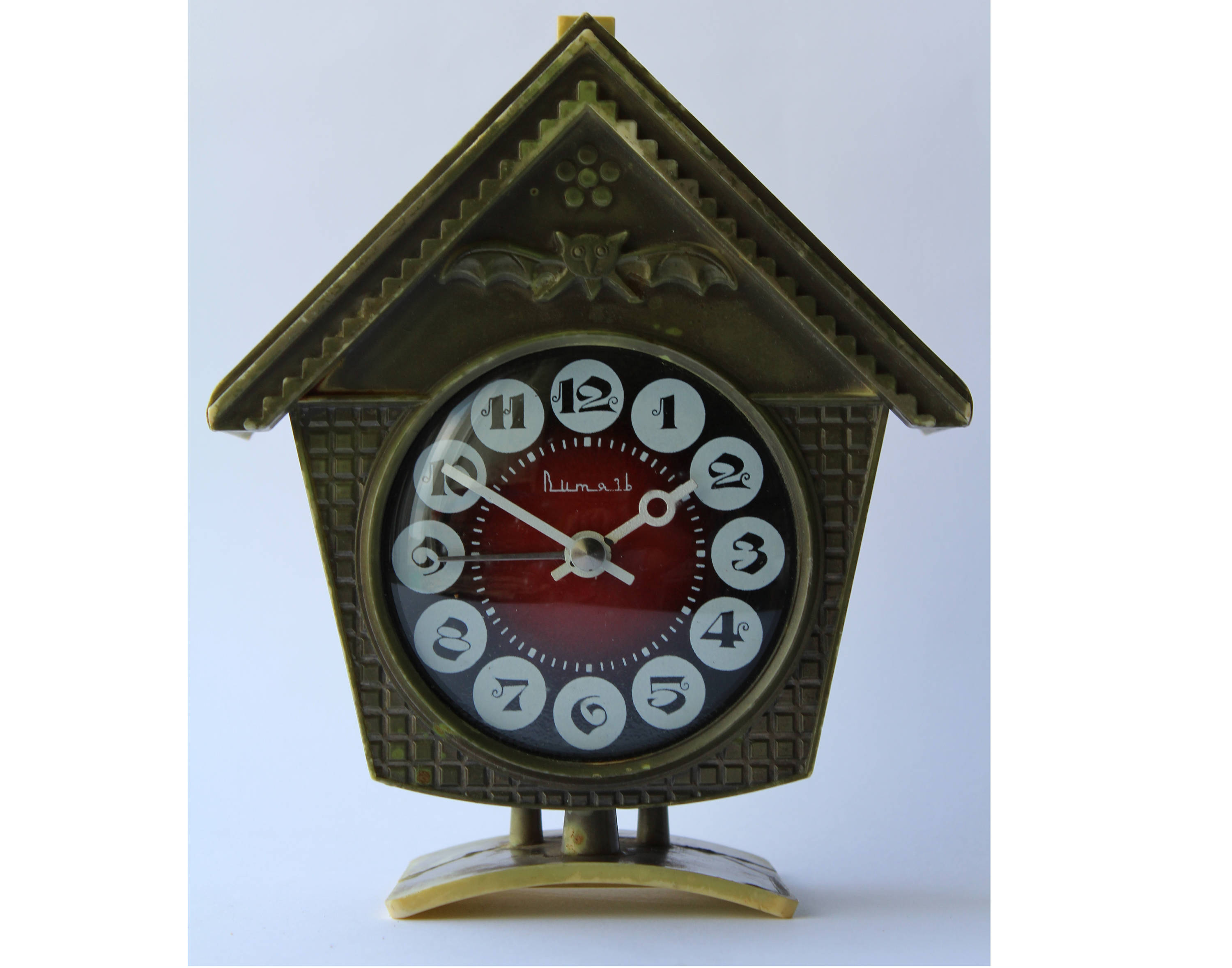 Clocks Home & Living Vintage alarm clock USSR Vityaz. Soviet clock ...