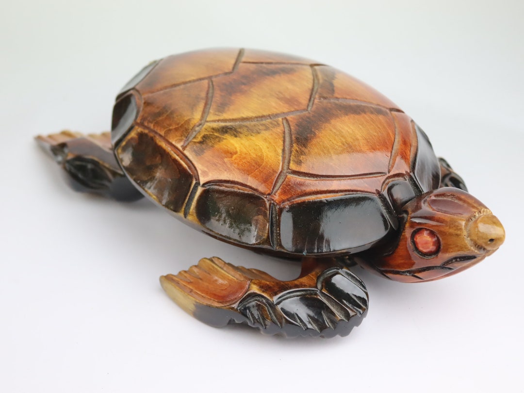 Soviet Wooden Box Turtle. Casket. Vintage Hand Carved Box. Ussr ...
