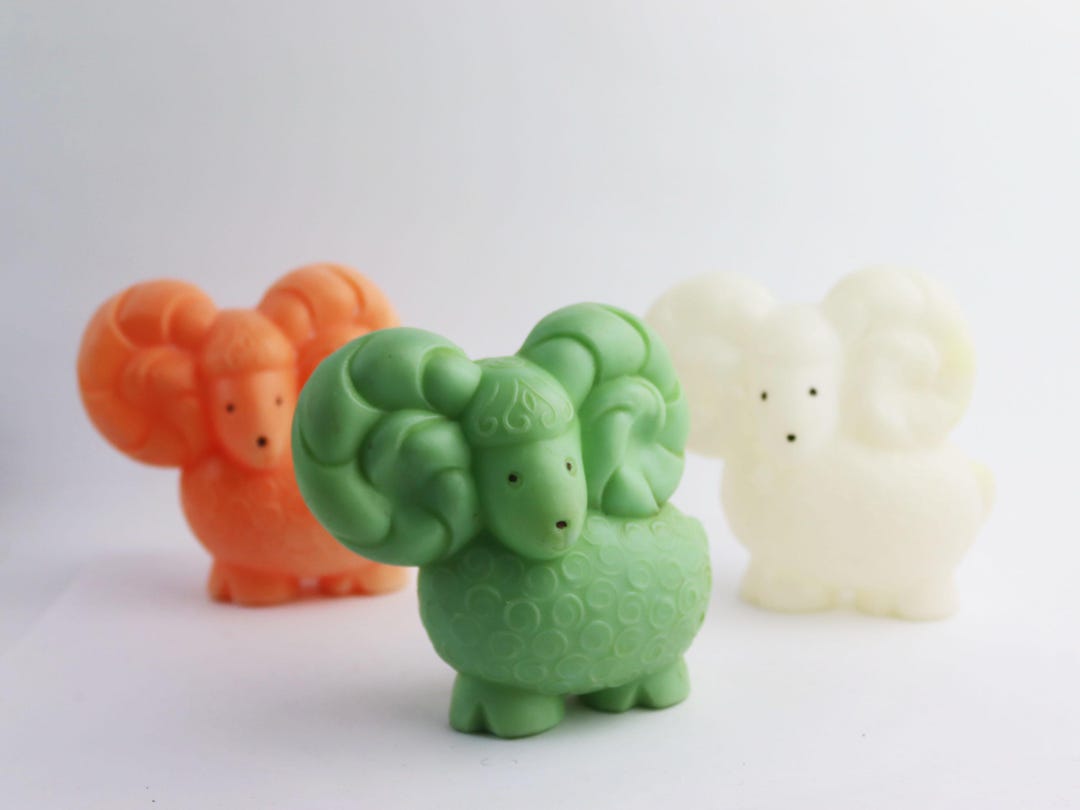 10 Cm so Cute Trio of Soviet Plastic Lambs, Soviet Toy, Vintage Toy ...