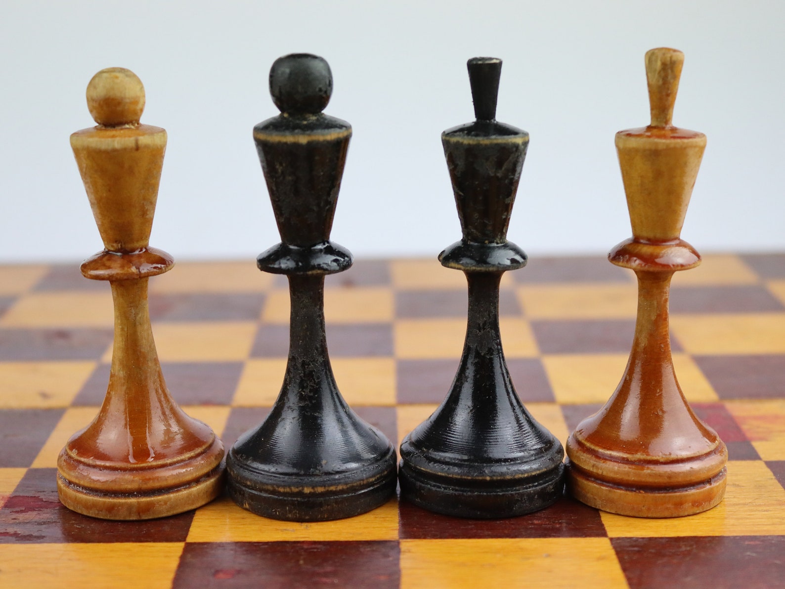 Soviet chess. USSR Wooden chess. Wooden soviet chess set. | Etsy