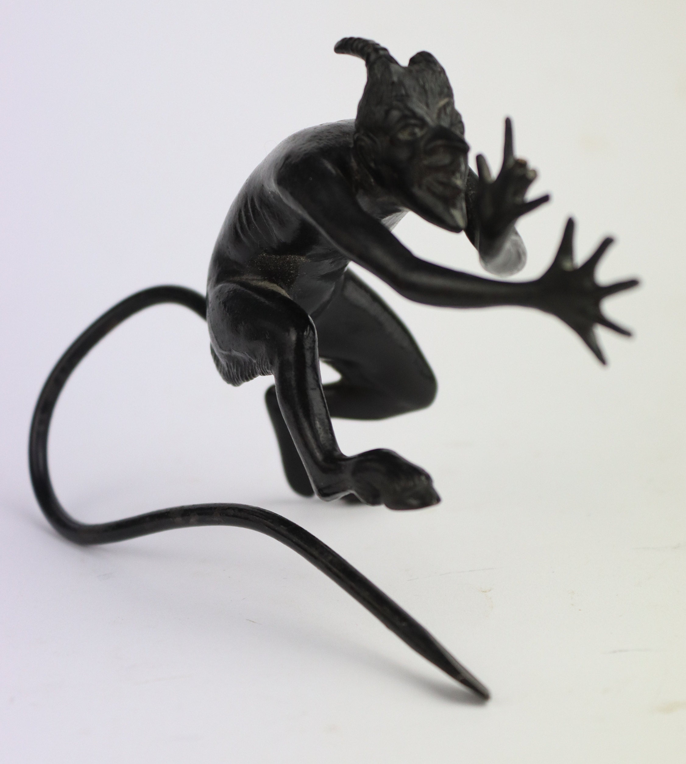 Big Damaged Soviet Metal Figurine Devil. Cast Iron Figurine | Etsy