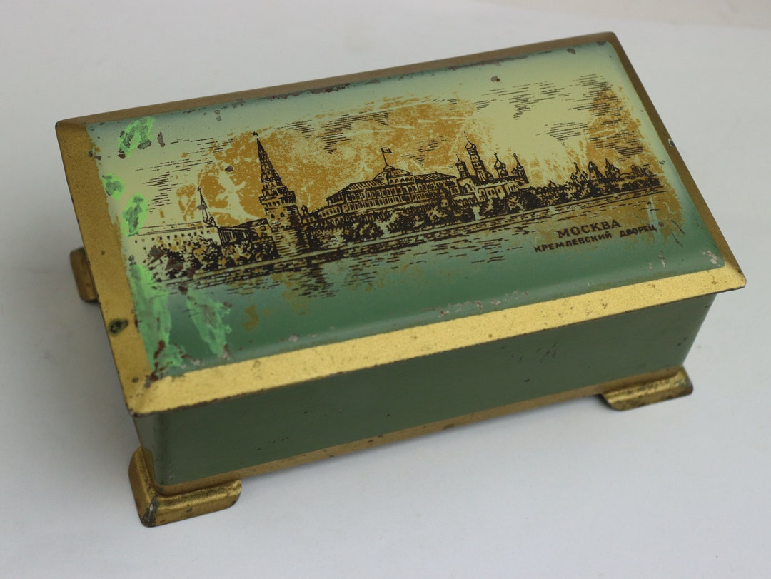 Very Rare Soviet Metal Box Moscow Kremlin Palace, Moscow, Kremlin, Red ...