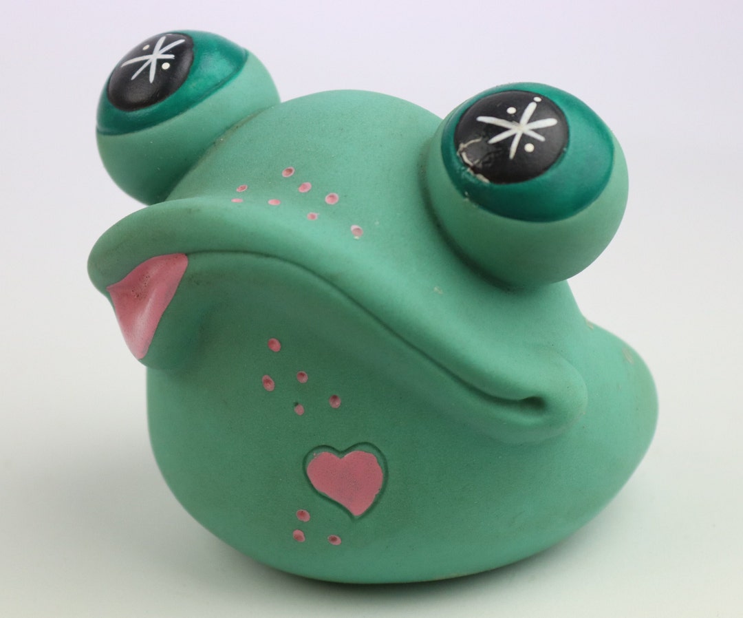 9 Cm Cute Soviet Rubber Enamored Baby Frog, Toy Frog in Love, Ussr Toy ...