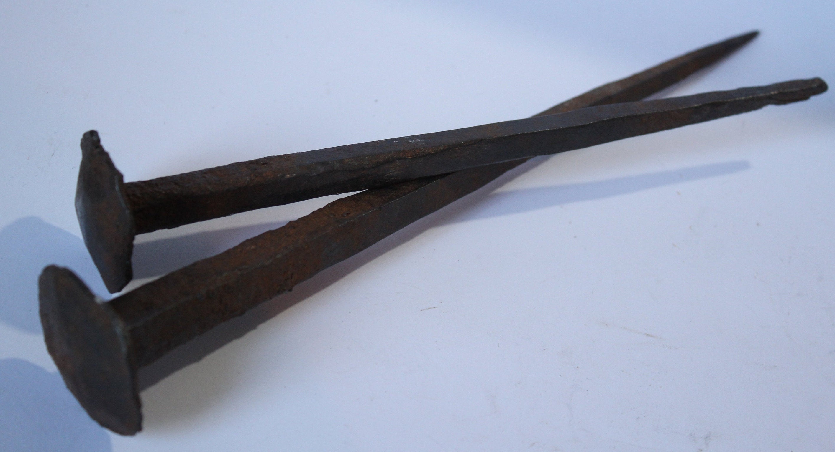Two Vintage Ship Nails, Soviet Nail, Nails, Rusty Nail, Vintage Nail ...
