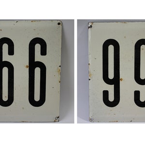 Big Soviet Nameplate Sixty Six, Ninety Nine, 66, 99. Vintage Nameplate ...
