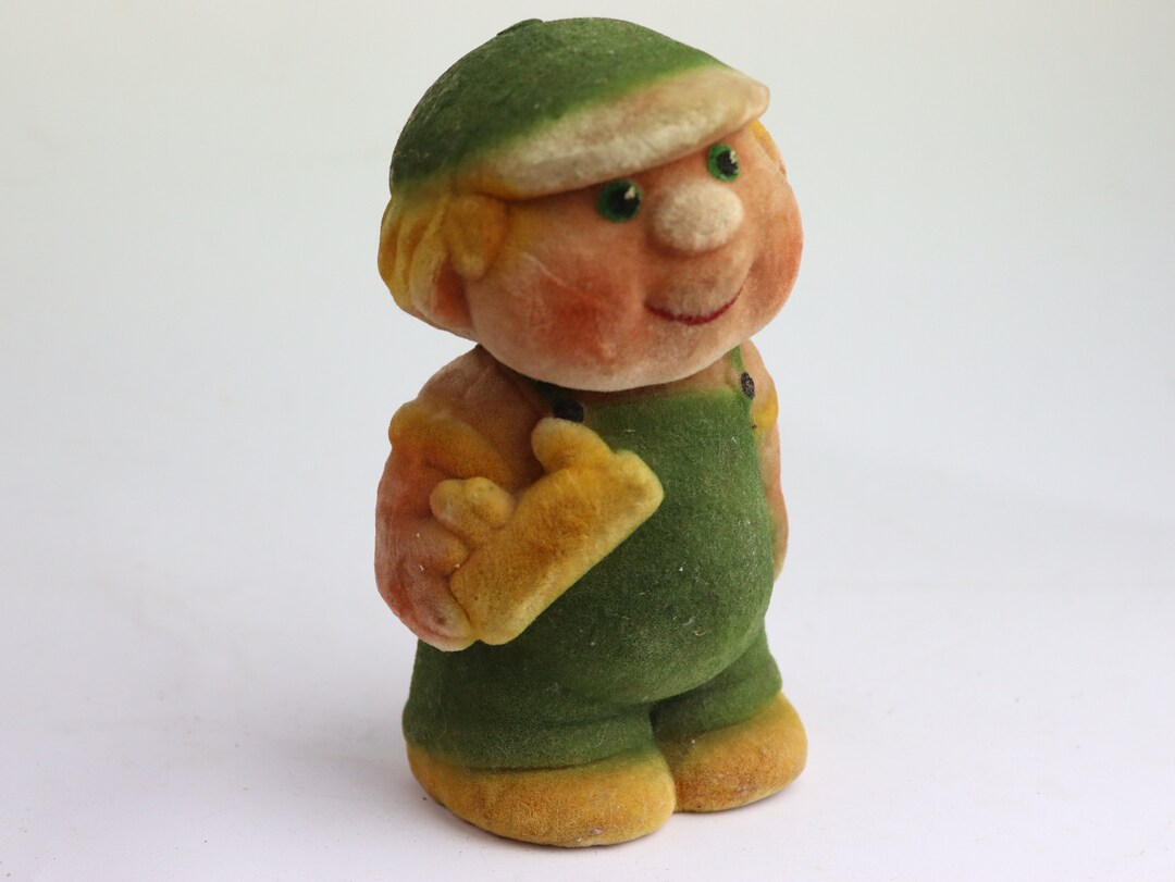 16 Cm Soviet Soft Polymer Carpenter Toy, Flocked Toy, Flocking Toy ...