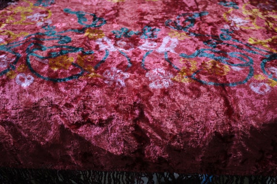 Soviet Plush Tablecloth Vintage Tablecloth Rustic Carpet | Etsy