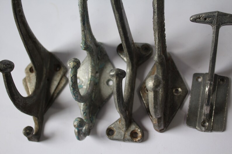 Set of 5 Soviet Wall Hooks. Very Old Hook. Soviet Coat Hook. - Etsy
