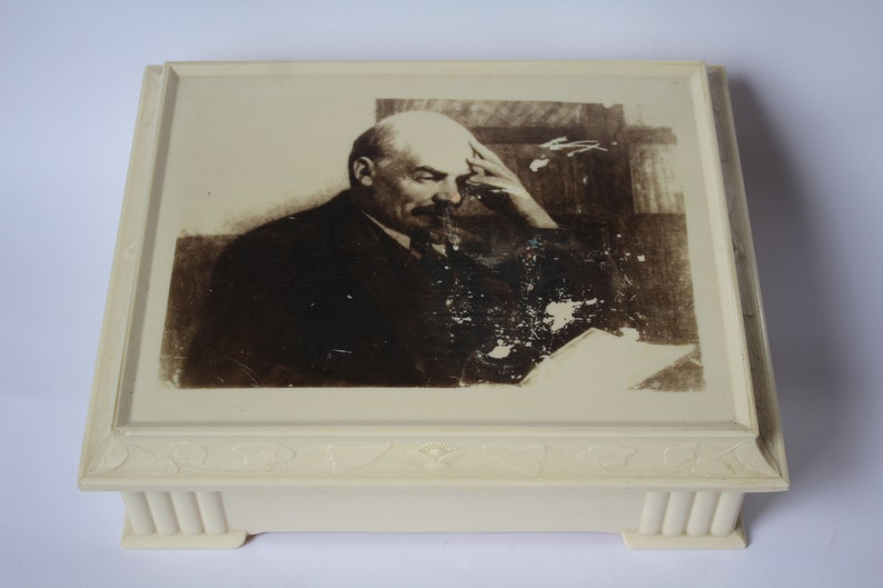 Rare Soviet Bakelite Box Lenin Beads Holder Button Storage - Etsy