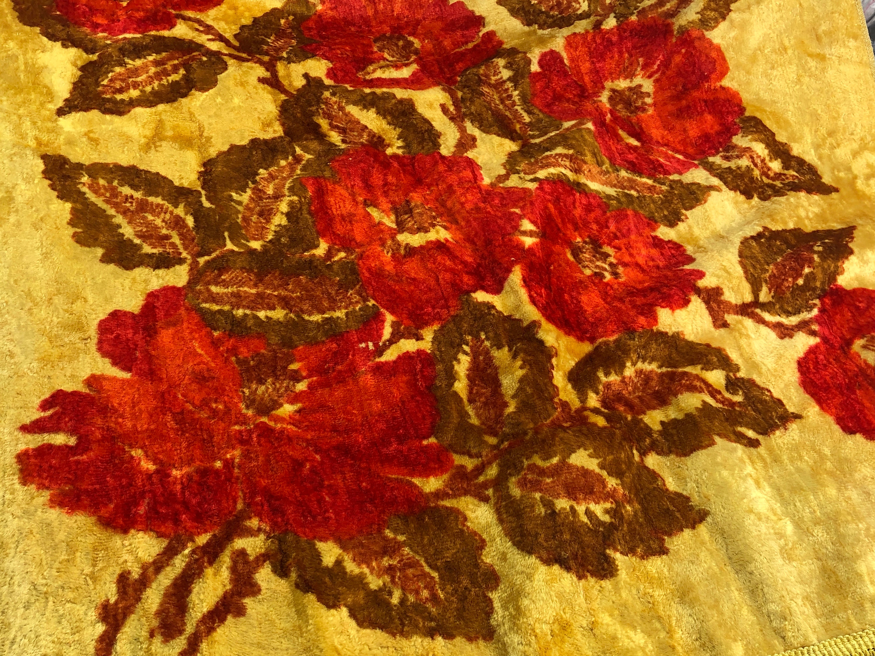 Soviet Plush TV Mat Velvet Carpet Vintage Rustic Carpet | Etsy