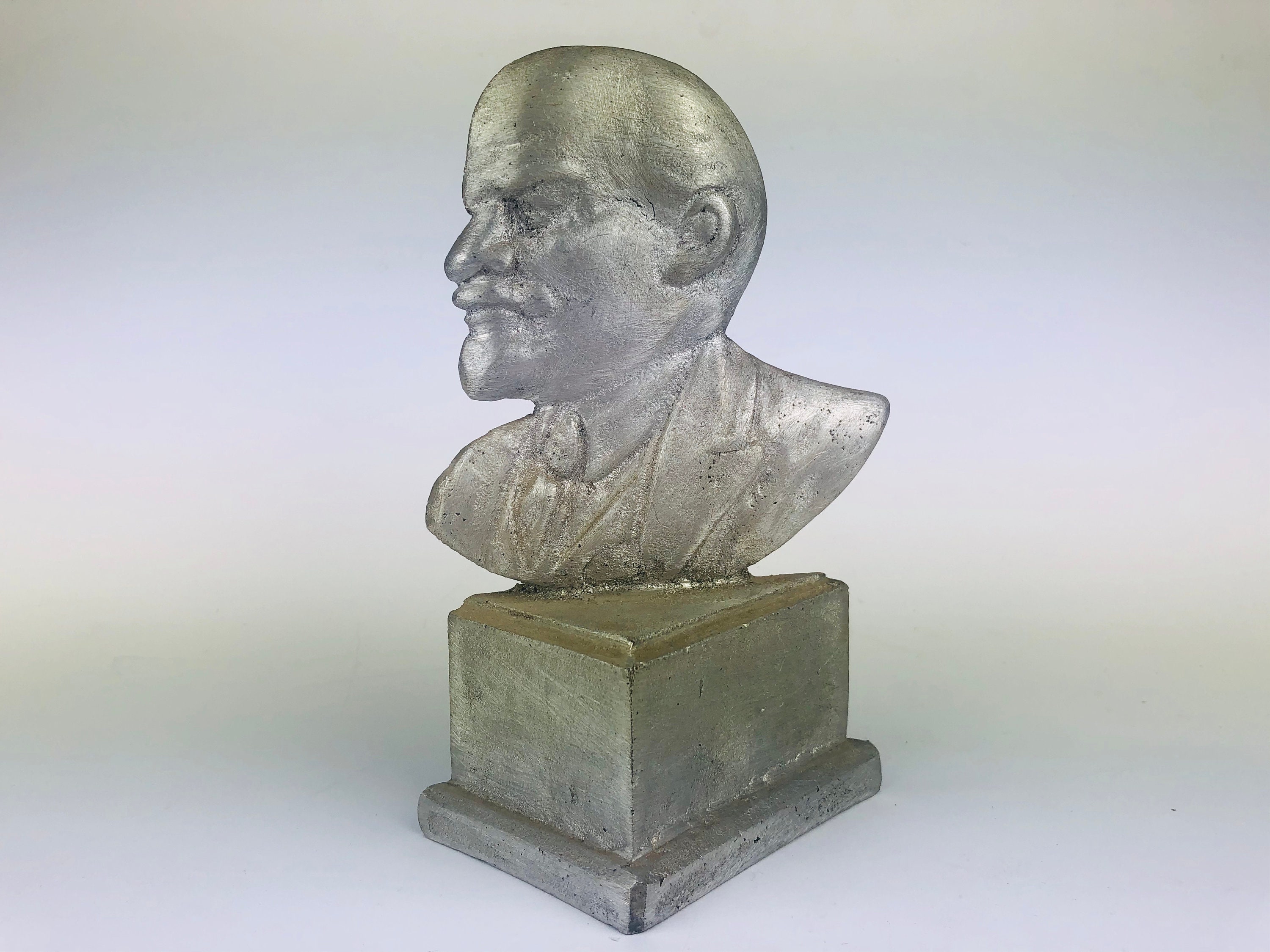 Bust of Lenin. Vintage Desk Souvenir. Memorabilia Soviet Era. Vintage ...