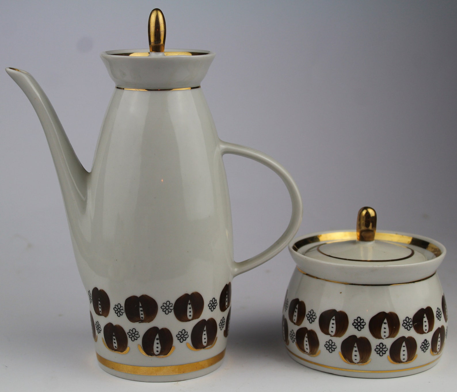 Soviet Porcelain Coffee Set for 5 Persons, Soviet Tea Set, Soviet ...